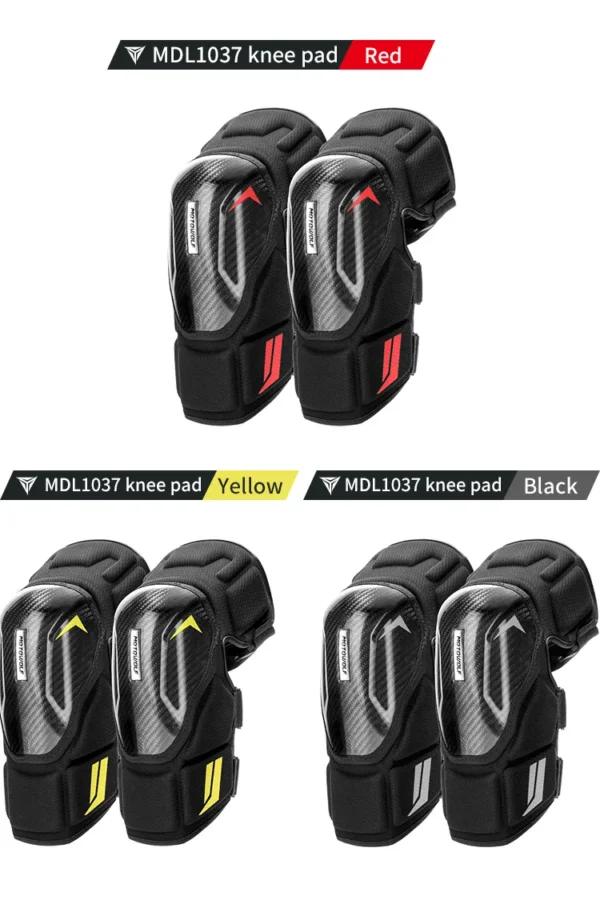 Motowolf Riding Knee Guards With Carbon Fiber MDL1037