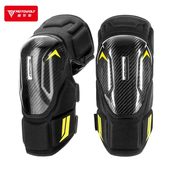 Motowolf Riding Knee Guards With Carbon Fiber MDL1037
